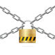Warning Padlock and Metal Chain, Vectors | GraphicRiver