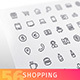 Shopping Line Icons Set, Icons | GraphicRiver