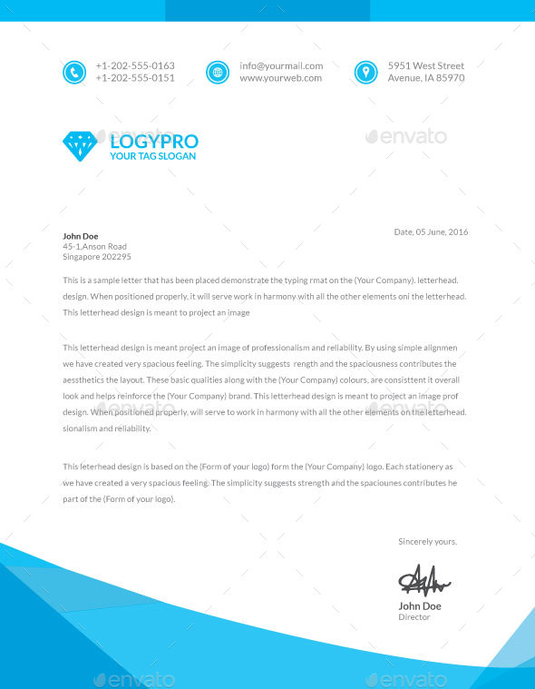 Letterhead, Print Templates | GraphicRiver