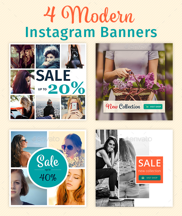 Instagram banners, Web Elements | GraphicRiver