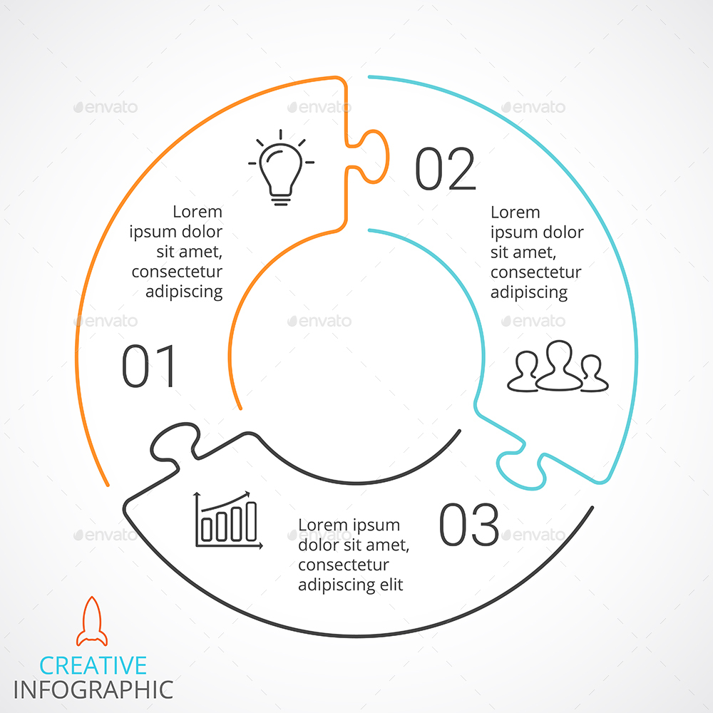 3 Steps Infographics. Vol.1, Infographics | GraphicRiver