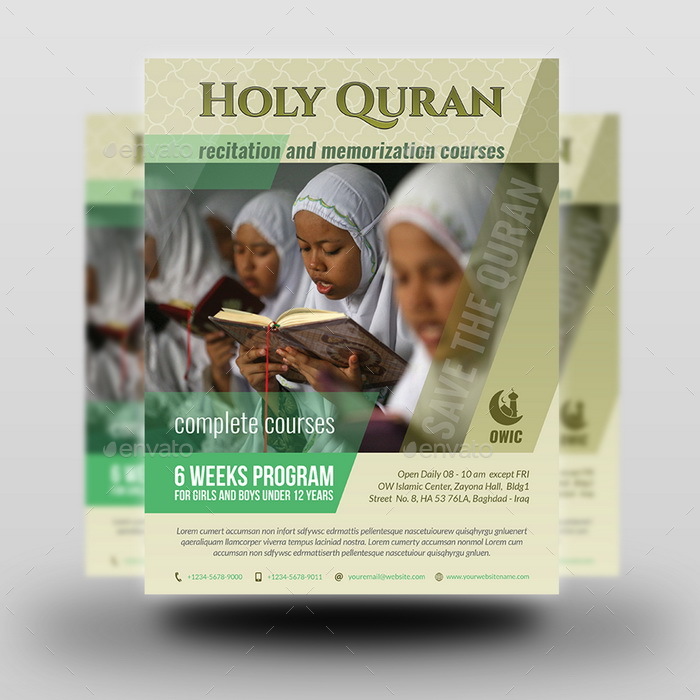 Islamic Flyer Template Vol.2, Print Templates | GraphicRiver