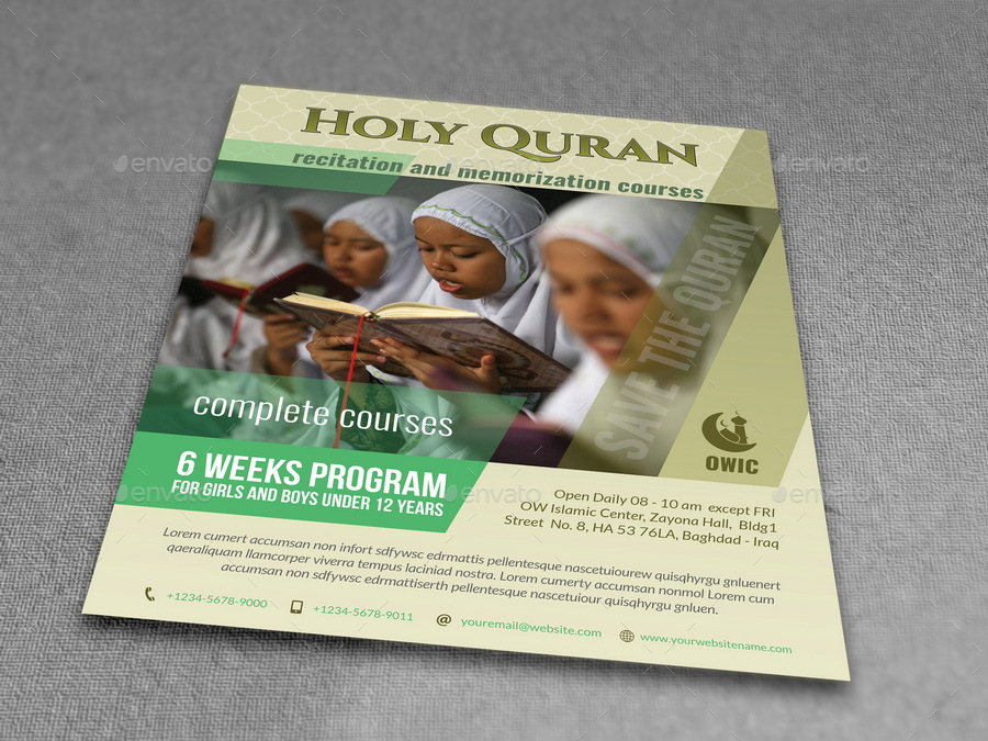 Islamic Flyer Template Vol.2 by OWPictures | GraphicRiver