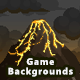 4 Mountain Pixel Game Backgrounds - Parallax and Stackable, Game Assets