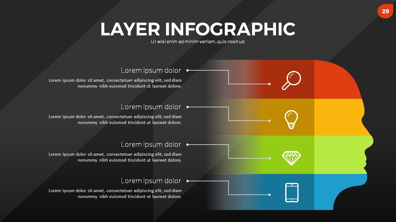 Layer Infographic PowerPoint Template, Presentation Templates ...