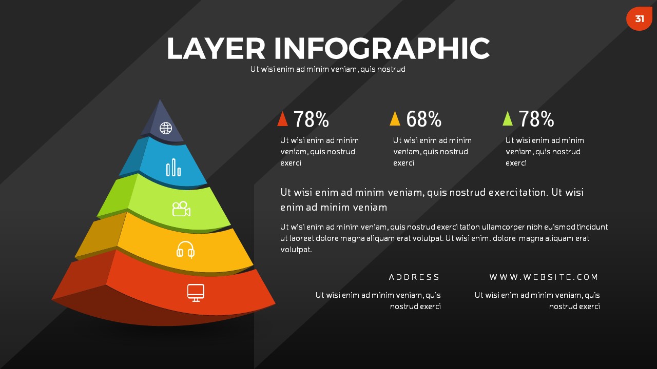 Layer Infographic PowerPoint Template, Presentation Templates ...