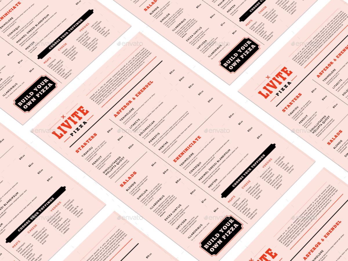 Menu, Print Templates | GraphicRiver