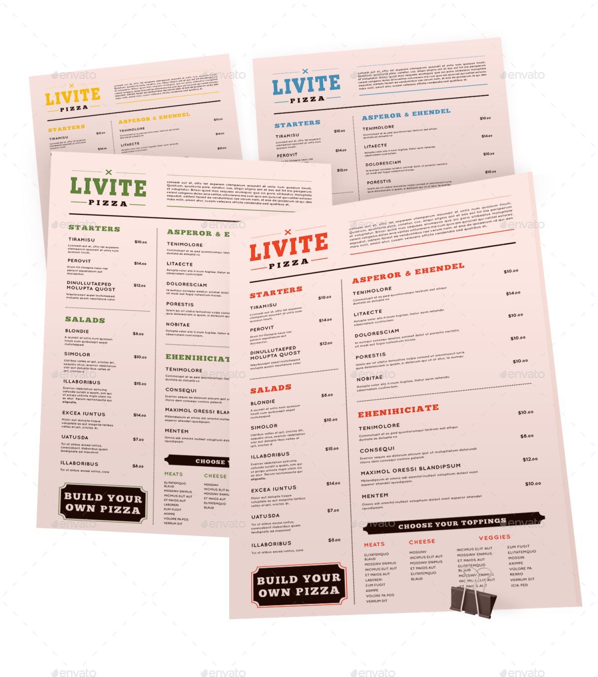 Menu, Print Templates | GraphicRiver