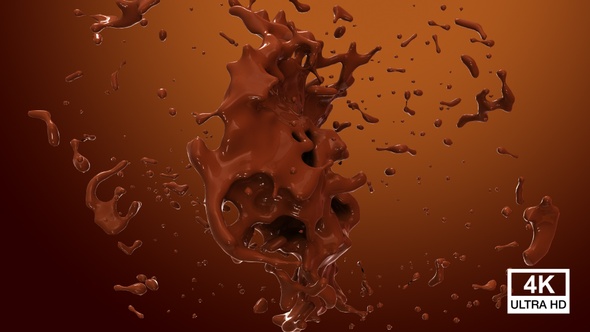 Chocolate Ball Splash Collision 4K, Motion Graphics | VideoHive