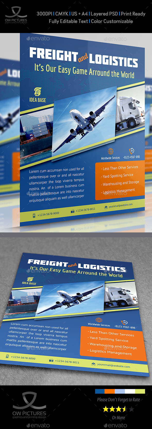 Freight / Shipment Services Flyer Vol.2 by OWPictures | GraphicRiver