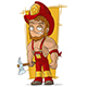 Cartoon Cool Fireman in Red Helmet, Vectors | GraphicRiver
