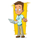 Cartoon Young Programmer with Laptop, Vectors | GraphicRiver