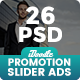 Promotion Sliders Ads - 26 PSD, Web Elements | GraphicRiver