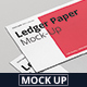 Ledger Paper Mock-Up - 17x11, Graphics | GraphicRiver
