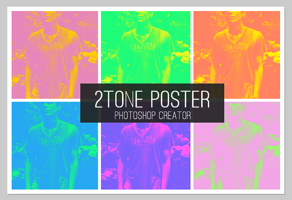 Duotone Color Photoshop Action Poster Creator, Add-ons | GraphicRiver