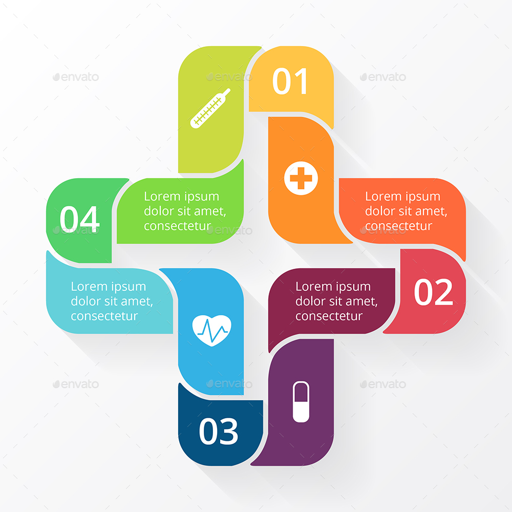 10 in 1 Medical Health Plus Sign Infographics, Infographics | GraphicRiver