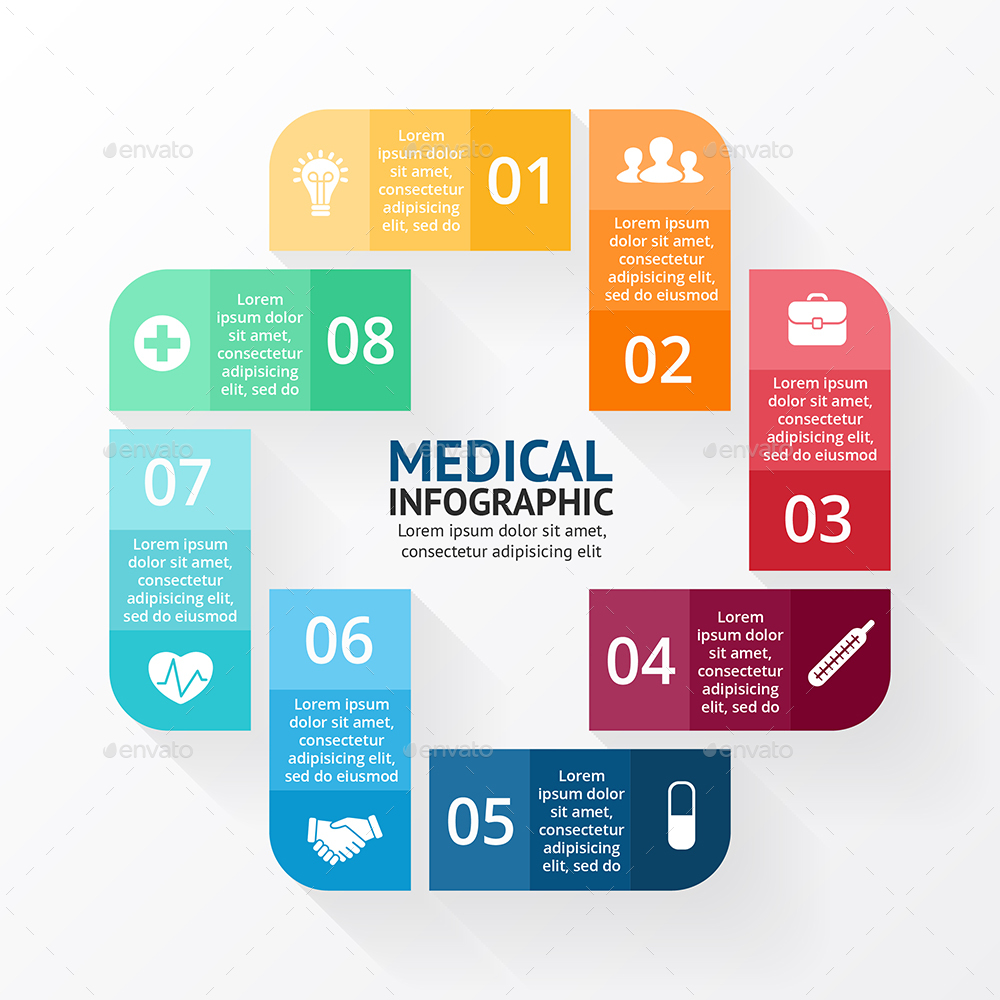 10 in 1 Medical Health Plus Sign Infographics, Infographics | GraphicRiver