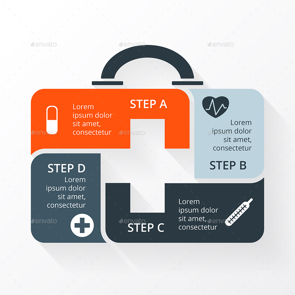 10 in 1 Medical Health Plus Sign Infographics, Infographics | GraphicRiver