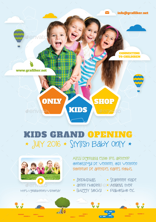 Kids Store Bundle Templates, Print Templates | GraphicRiver