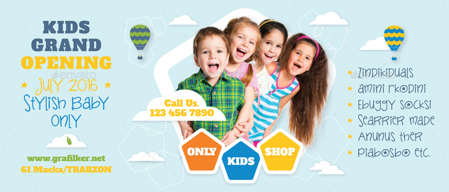 Kids Store Bundle Templates, Print Templates | GraphicRiver