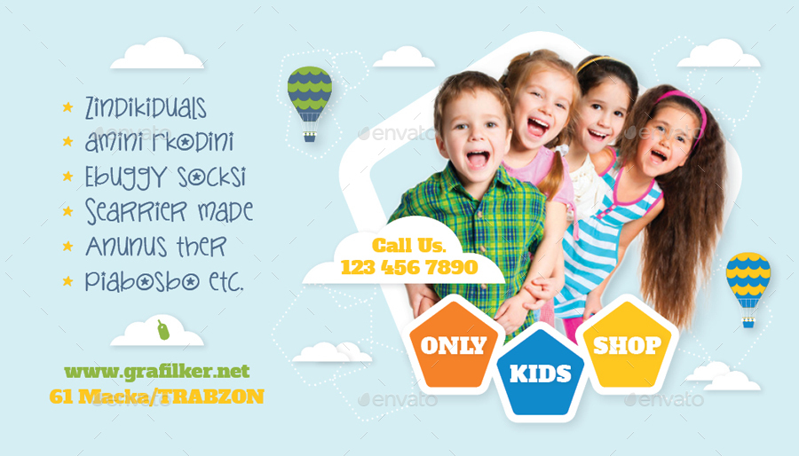 Kids Store Bundle Templates, Print Templates | GraphicRiver