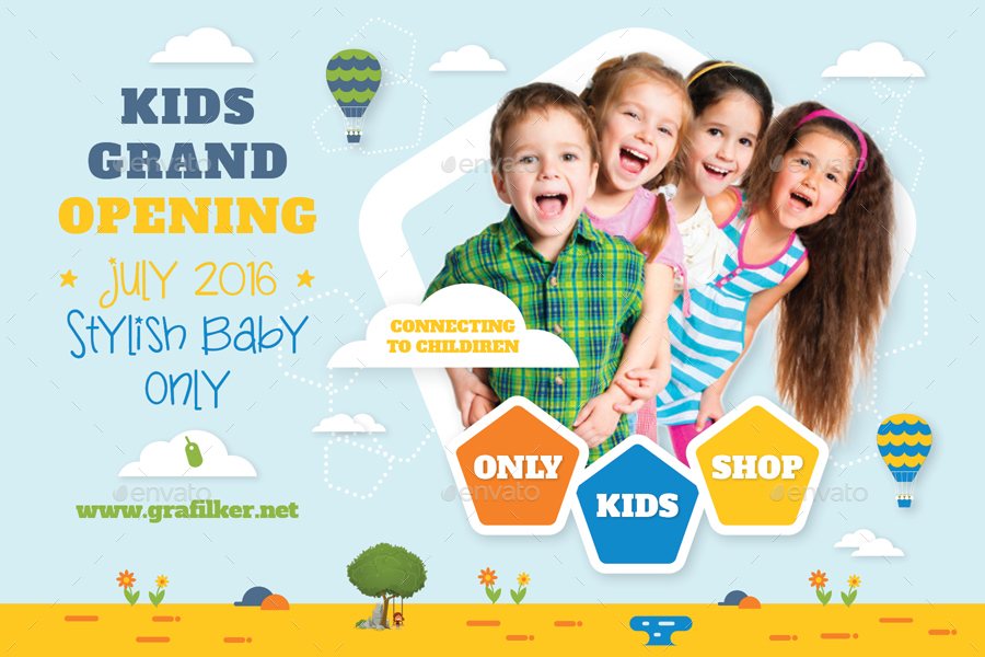 Kids Store Bundle Templates, Print Templates | GraphicRiver