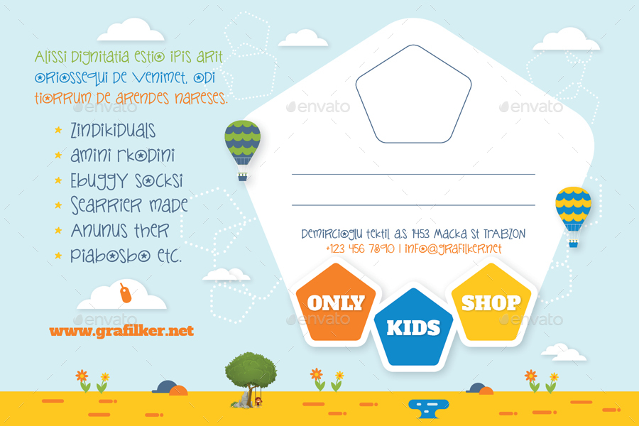 Kids Store Bundle Templates, Print Templates | GraphicRiver