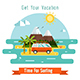 Surfing Time Poster, Vectors | GraphicRiver