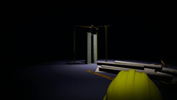 Building Construction Background, Motion Graphics | VideoHive