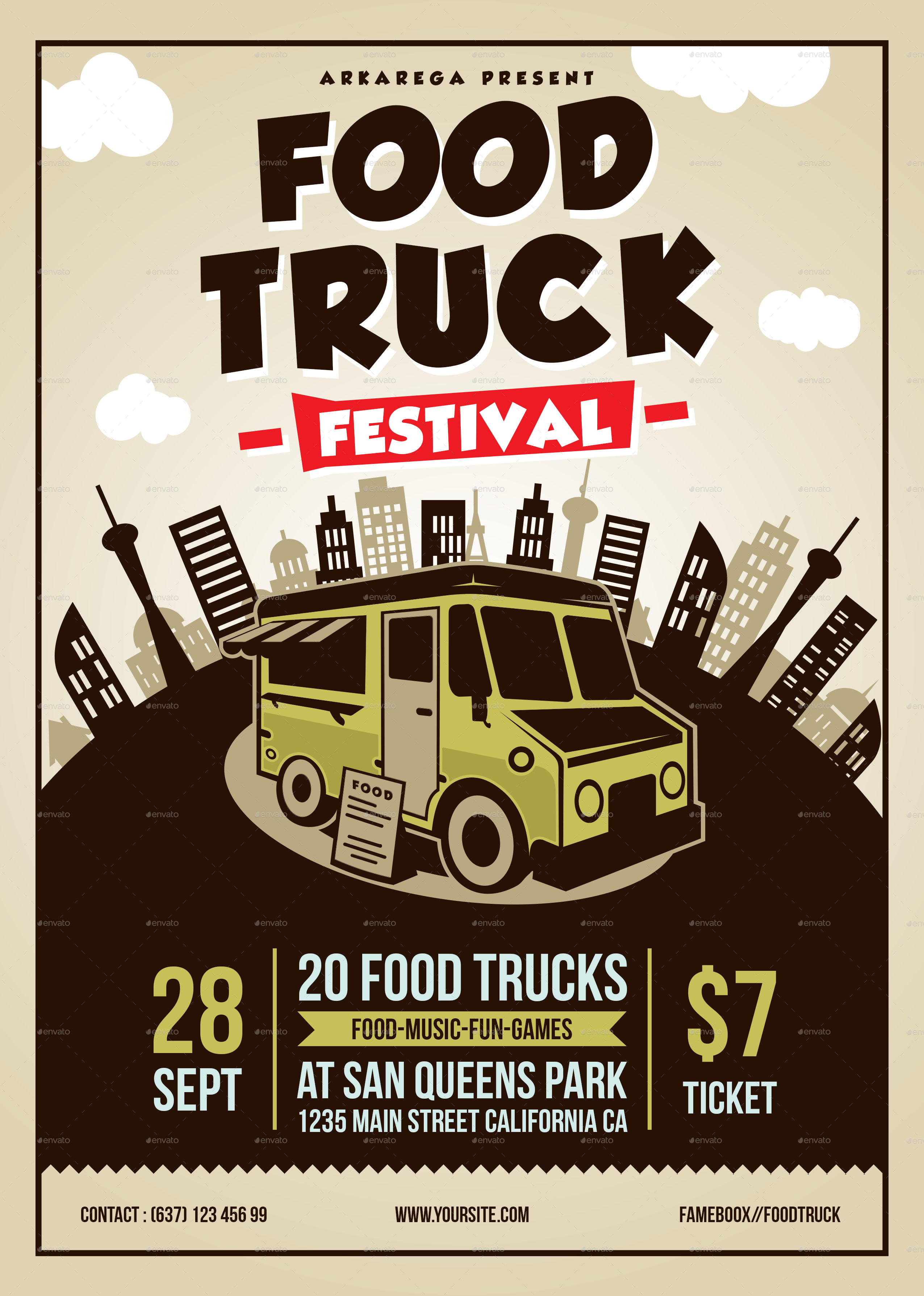 Food Truck Festival, Print Templates | GraphicRiver