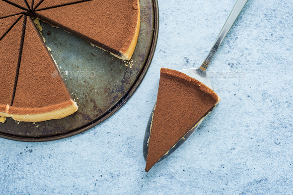 slice of chocolate crust cake Stock Photo by merc67 | PhotoDune