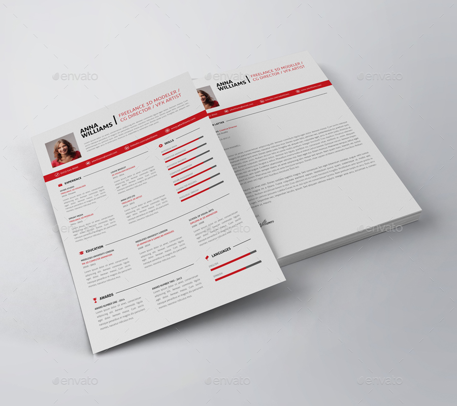Resume/CV, Print Templates | GraphicRiver