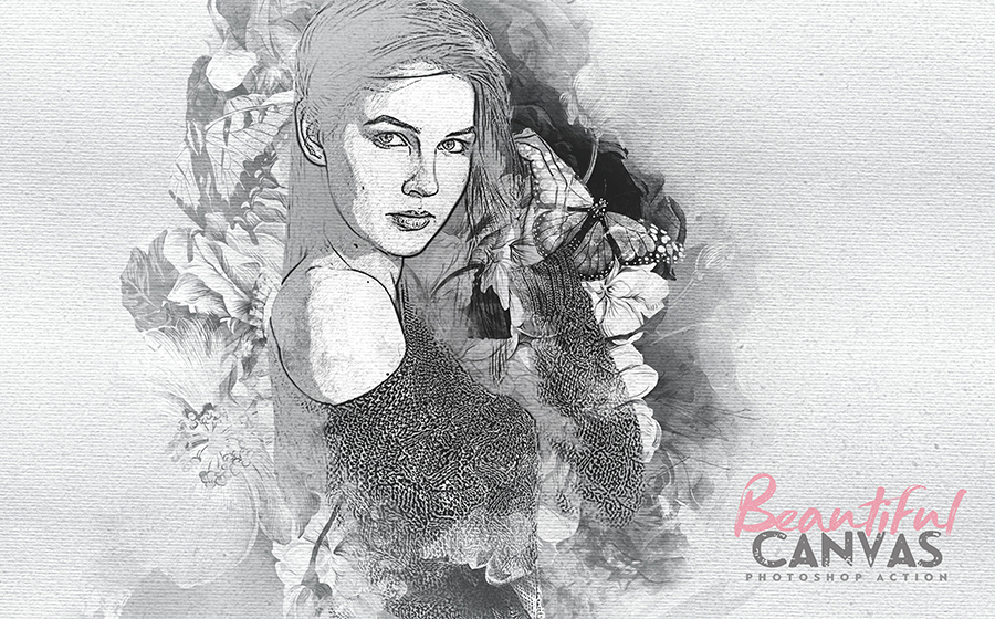 Canvas Photoshop Action, Add-ons | GraphicRiver