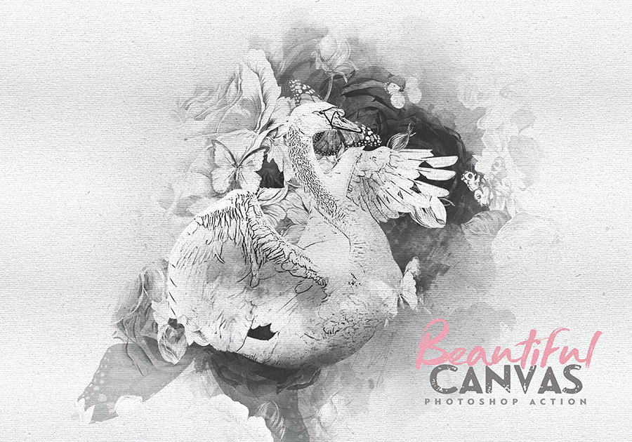 Canvas Photoshop Action by amorjesu | GraphicRiver