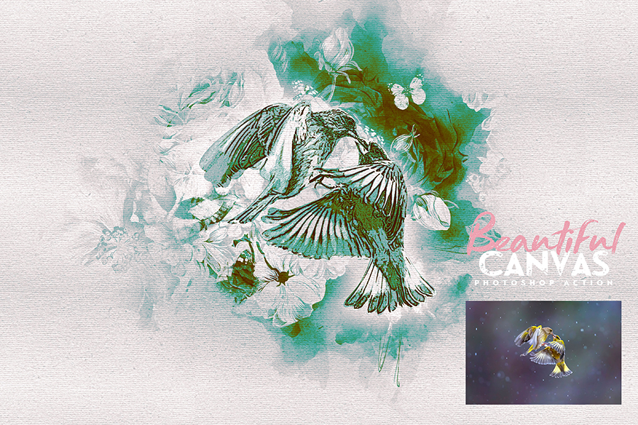 Canvas Photoshop Action, Add-ons | GraphicRiver