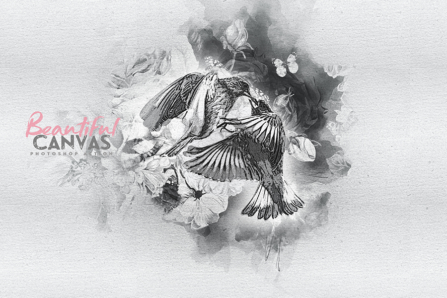 Canvas Photoshop Action, Add-ons | GraphicRiver