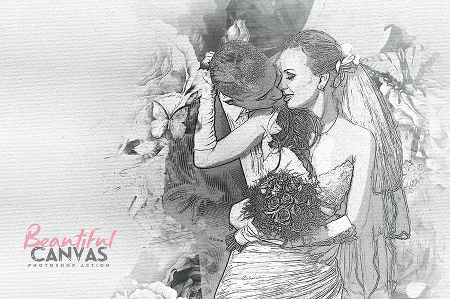 Canvas Photoshop Action, Add-ons | GraphicRiver