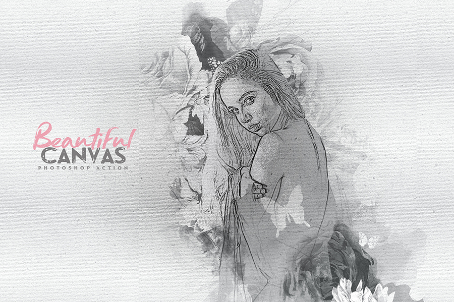 Canvas Photoshop Action, Add-ons | GraphicRiver