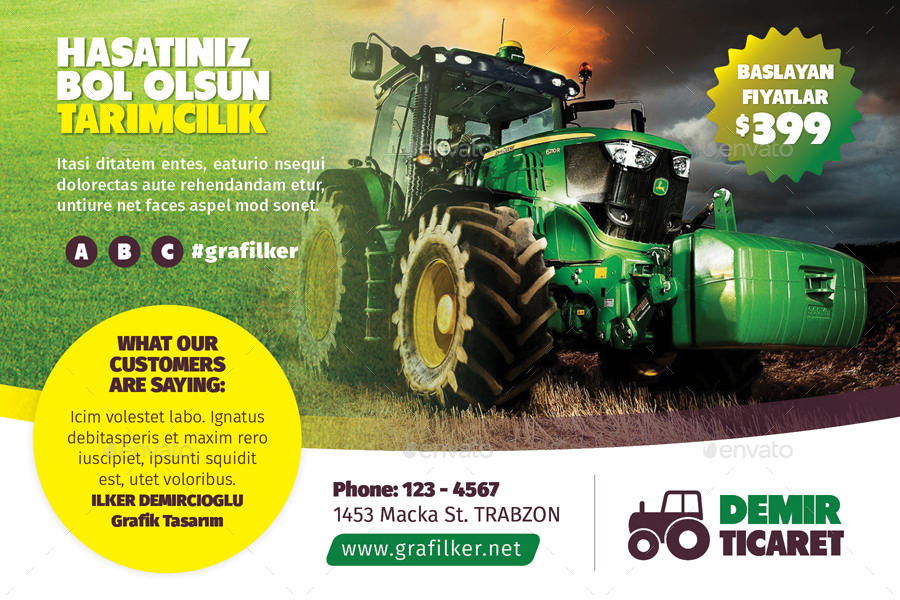 Garden Landspace Postcard Templates, Print Templates | GraphicRiver