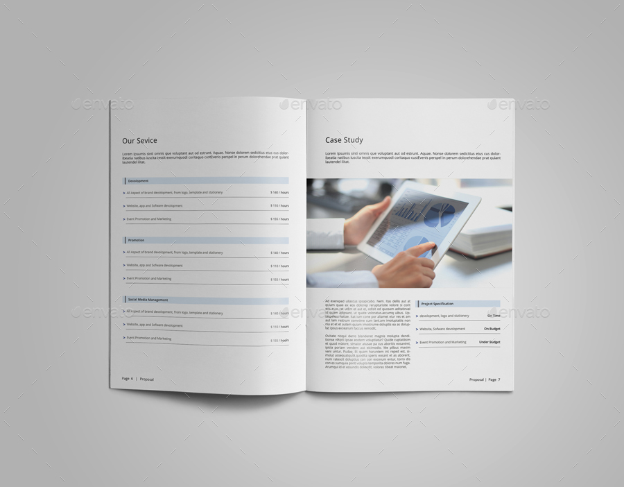 Clean Proposal Project Template, Print Templates | GraphicRiver