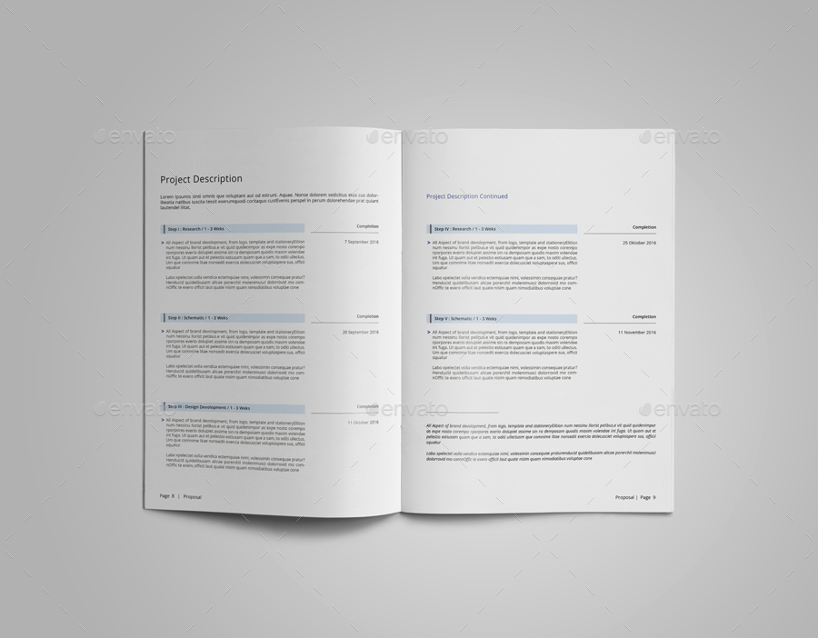 Clean Proposal Project Template, Print Templates | GraphicRiver