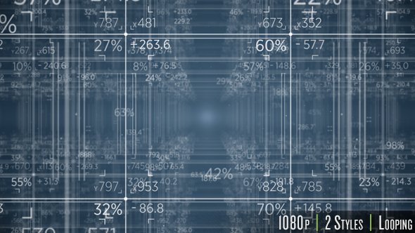Grid Matrix of Numbers, Motion Graphics | VideoHive