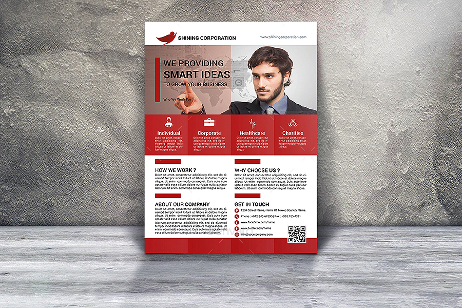 Corporate Flyer Or Ad Template, Print Templates | GraphicRiver