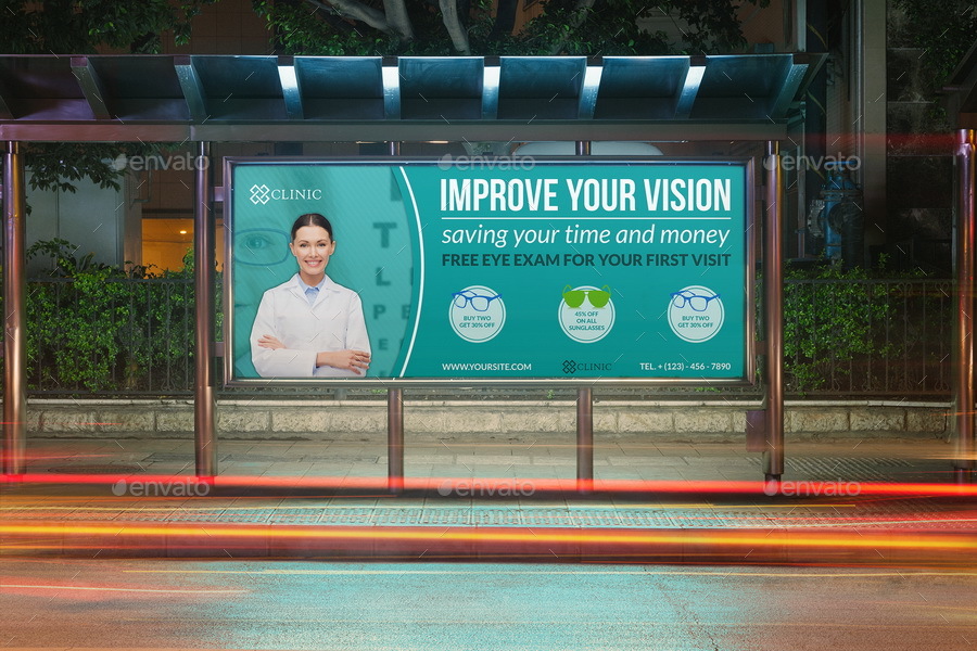 Optometrist and Optician Billboard Template, Print Templates | GraphicRiver