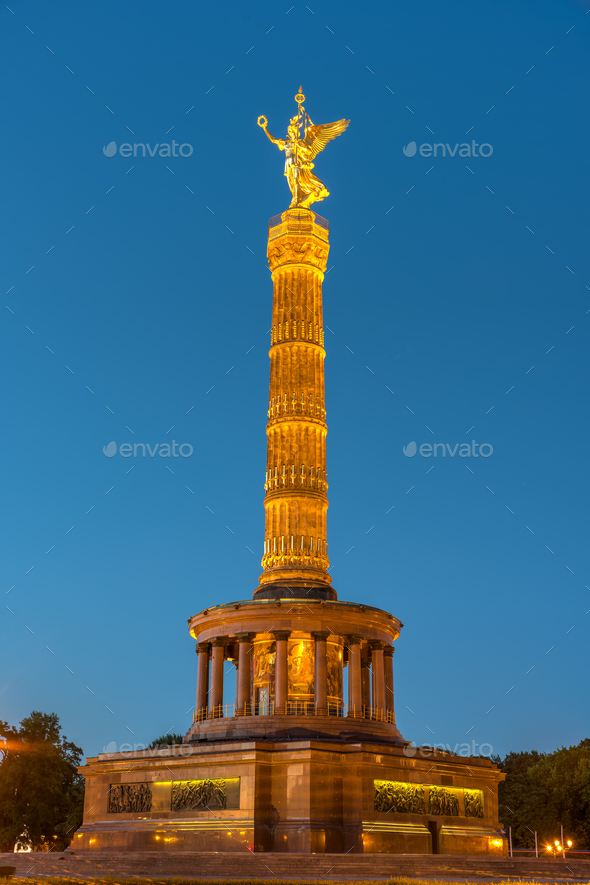 The Victory Column in Berlin Stock Photo by elxeneize | PhotoDune
