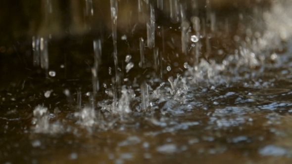 Of The Dripping Water, In The Sunlight., Stock Footage | VideoHive