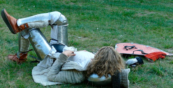 Knight Resting, Stock Footage | VideoHive