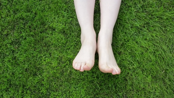 Movement And Rubbing Female Legs Against Each Other On a Background Of ...