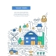Your Farm - Line Design Brochure Poster Template, Vectors | GraphicRiver