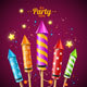 Party Rocket Fireworks Flyer Card, Vectors | GraphicRiver